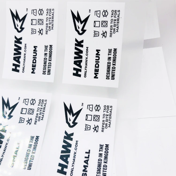 Custom Printed Logo White Background T Shirt Tagless Labels Wholesale ...