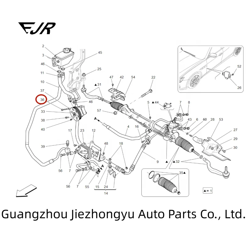 Steering Booster Pump for Maserati Ghibli & Quattroporte