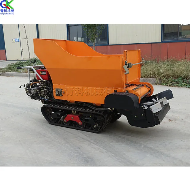 Self Propelled Track Manure Truck Multifunction Cow Sheep Dung Manure ...