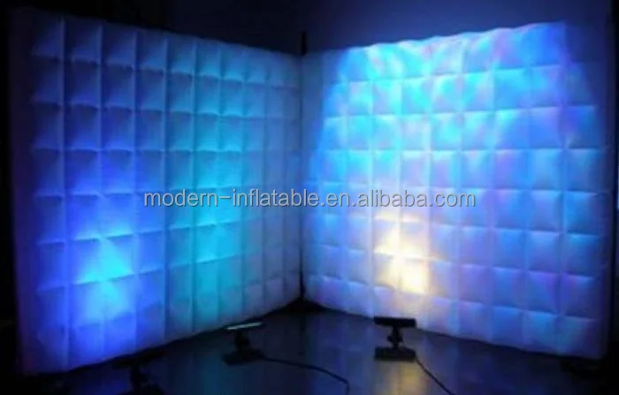 Portable Led White Straight Inflatable Wall Inflatable Backdrop For ...