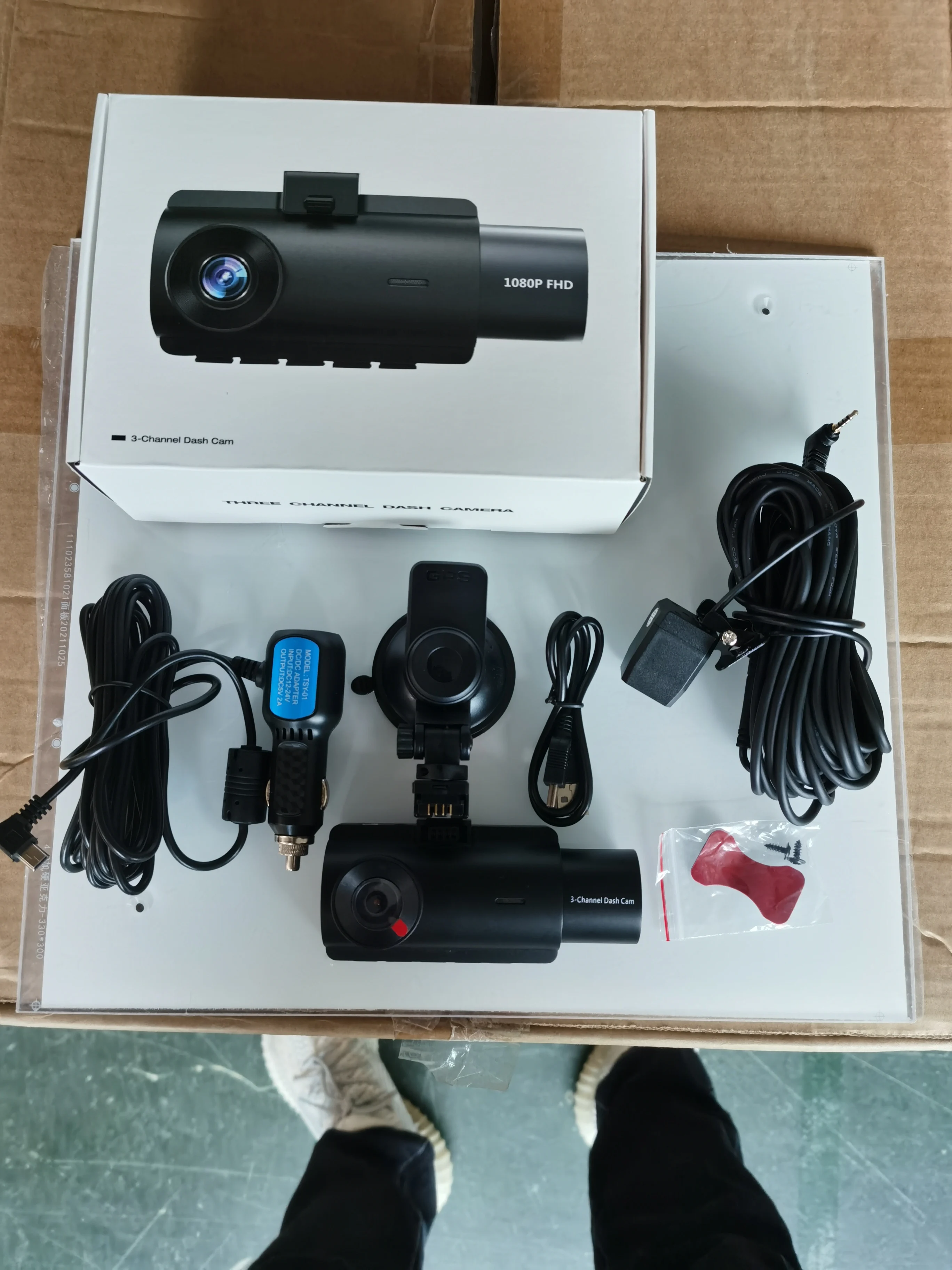 Private Model 3 Channel 4k Dash Cam Front Inside Rear Driving Recorder ...