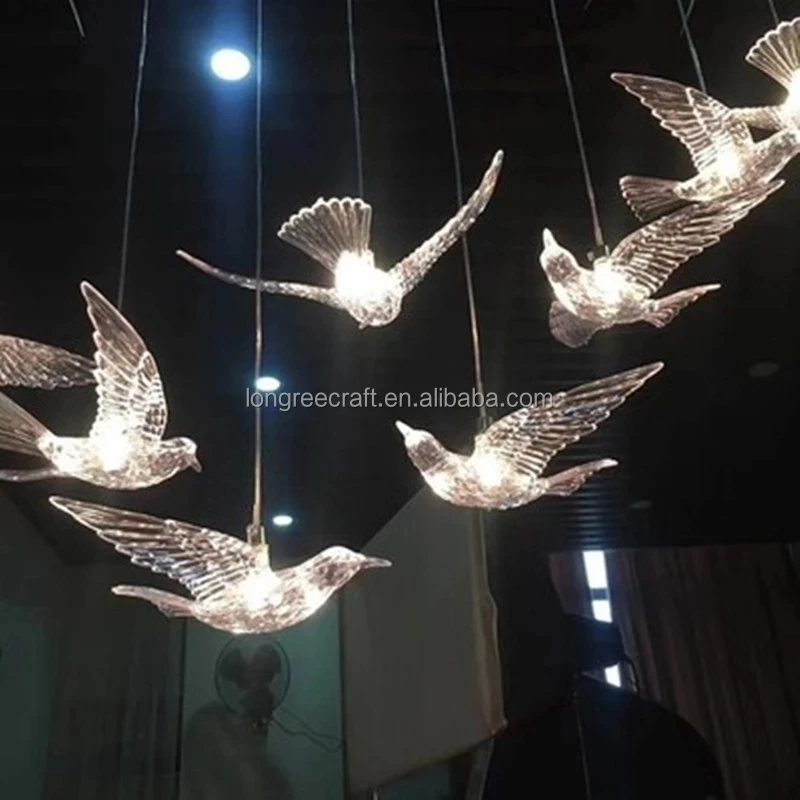 Nordic Flying Bird Pendant Light - Stylish Ceiling Decor