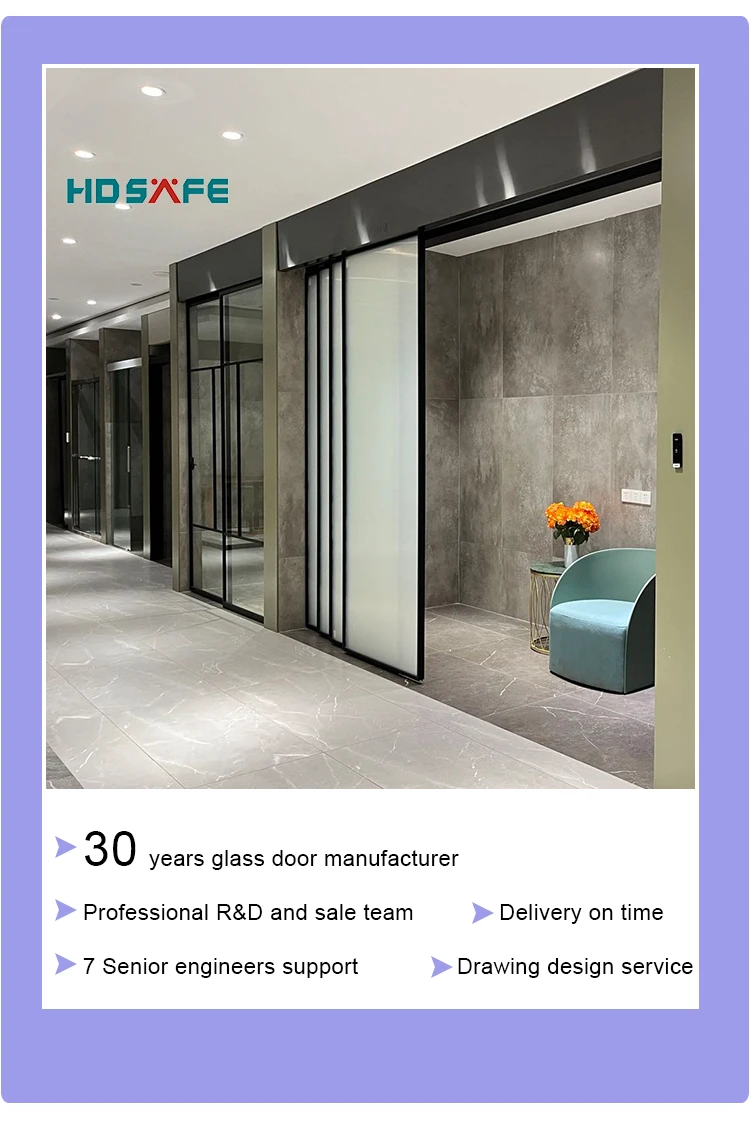 Hdsafe Synchronize Telescopic Linkage Sliding Door Aluminum Track Frame ...