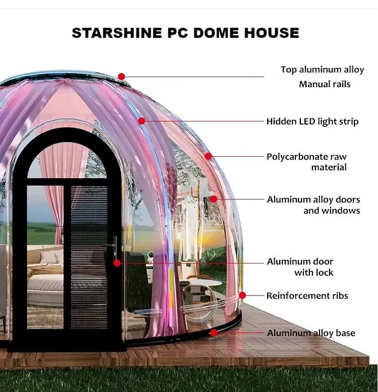 Luxury Capsule Houses - Modern Outdoor Transparent Tents