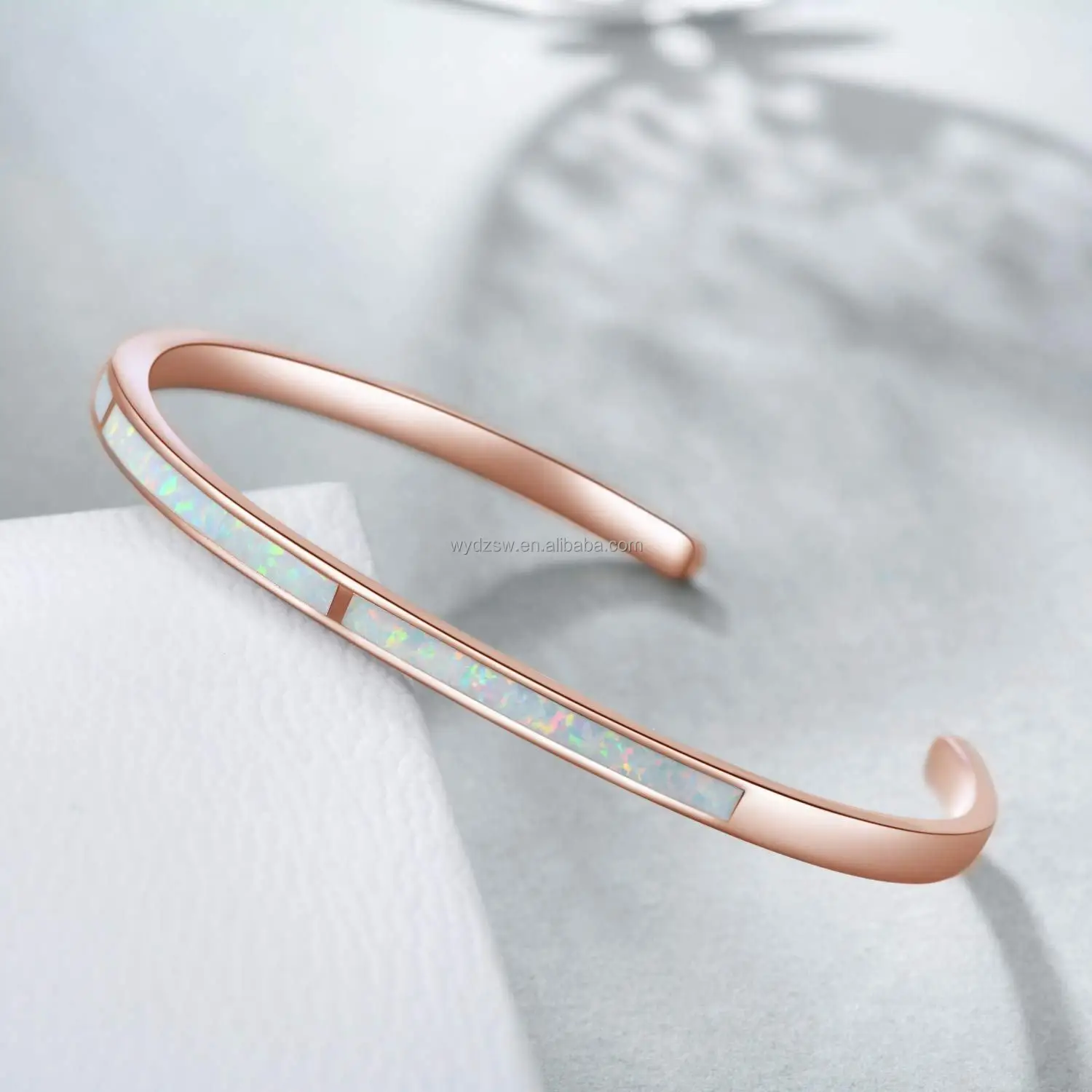 925 Sterling Silver Engraved Opal Bangle Bracelet - Buy 925 Stering ...