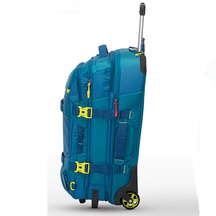 Custom Large Rolling Duffle Holdall Backpack Camping Hiking Gear ...