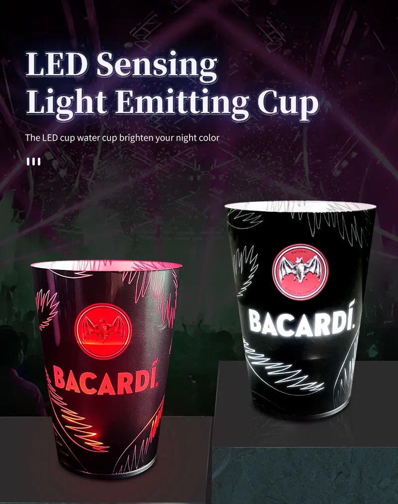 16oz 450ml Plastic Glowing Flashing Light Up Cup Multicolor Led Cup For ...