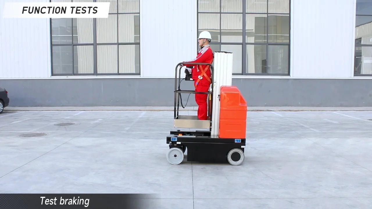 6m 8m 10m Self Propelled Vertical Boom Lift One Personnel Man Lift ...