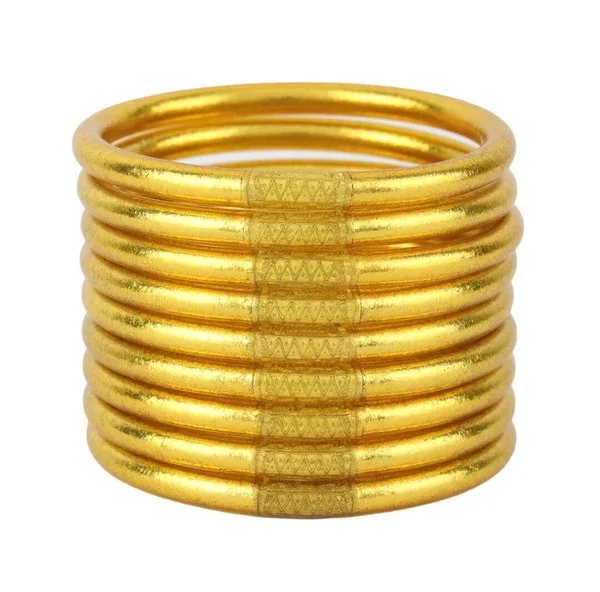 Thailand Monk Buddhist Temple Girl Boudhistegold Leaf Mantra Bangles ...