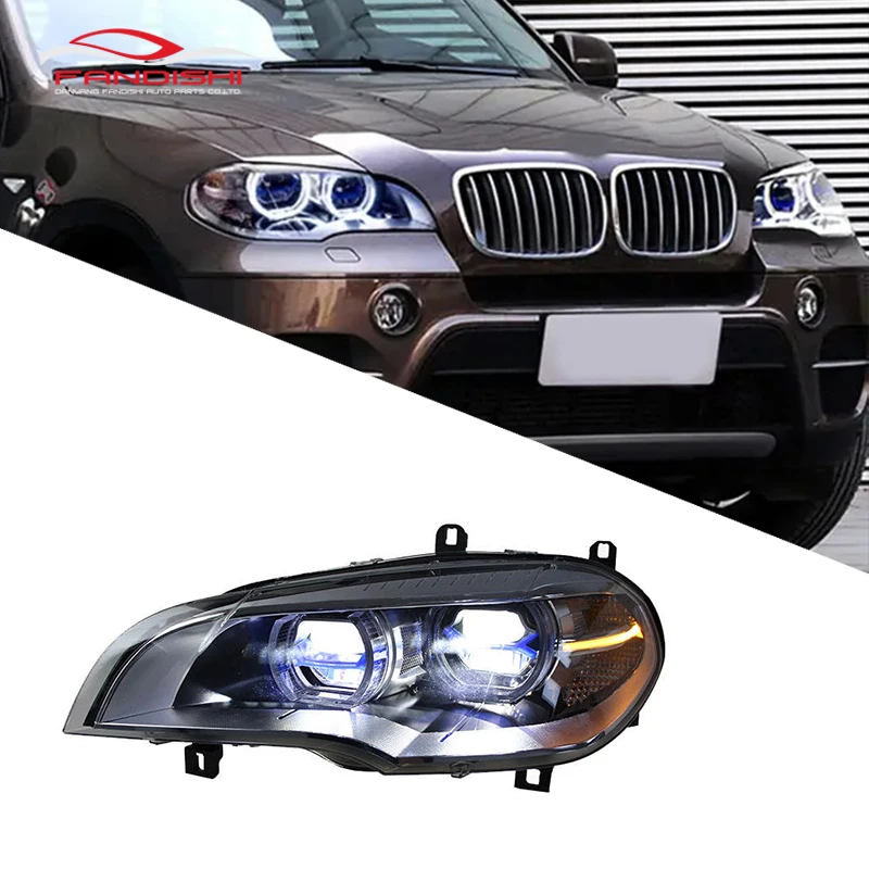 Upgrade Plug And Play Angel Eyes Full Led Headlamp Headlight For Bmw X5 ...
