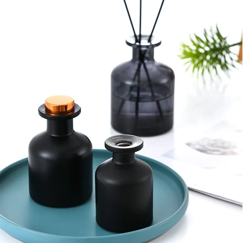 Cylindrical Glass Bottle Big Belly Diffuser Flameless Candles Fragrance ...