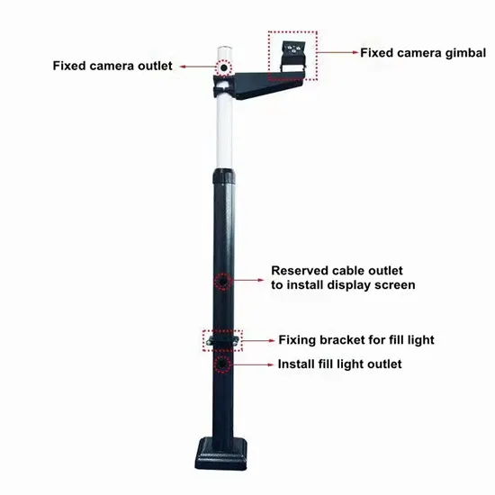 Vertical Pole Support Camera Bayonet Lifting Bracket for License Plate ...
