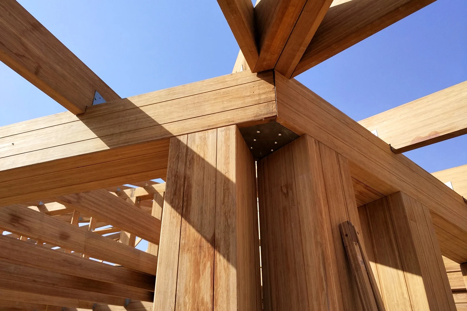 Bamboo Comprimido Bungalow Engineered Bamboo Wood Column Structural ...