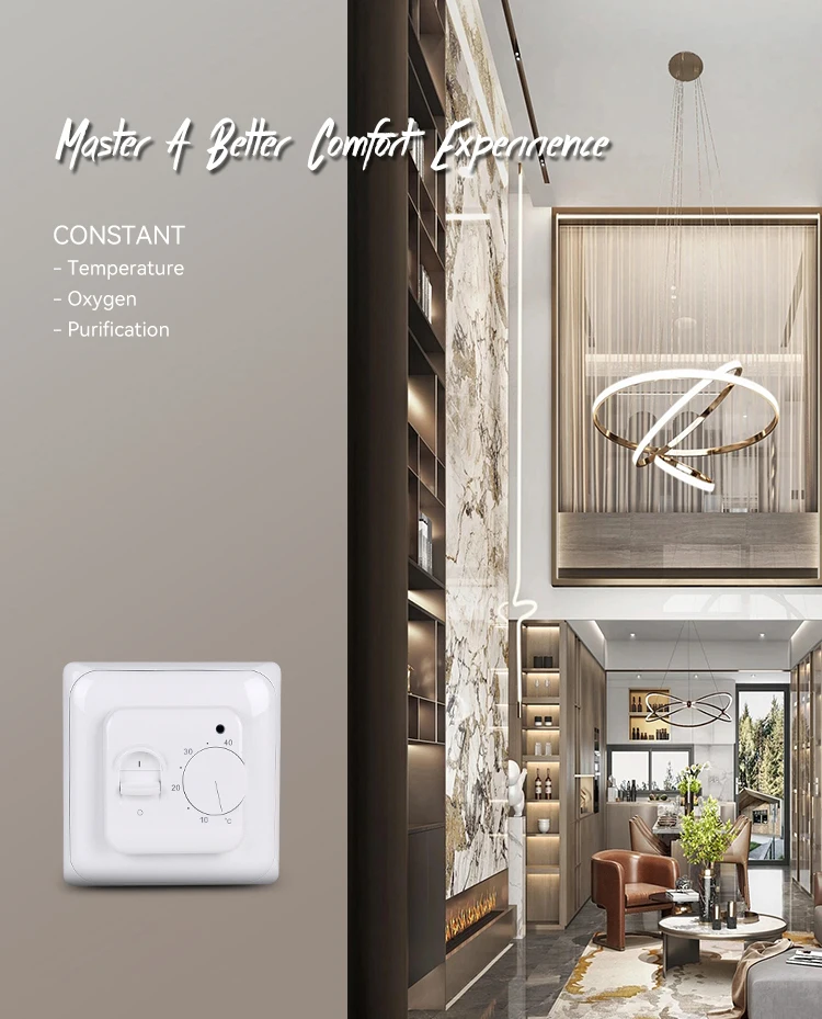 Electric Underfloor Heating Element Thermostat OEM/ODM RTC70.26 for Heating Convector With CE ...