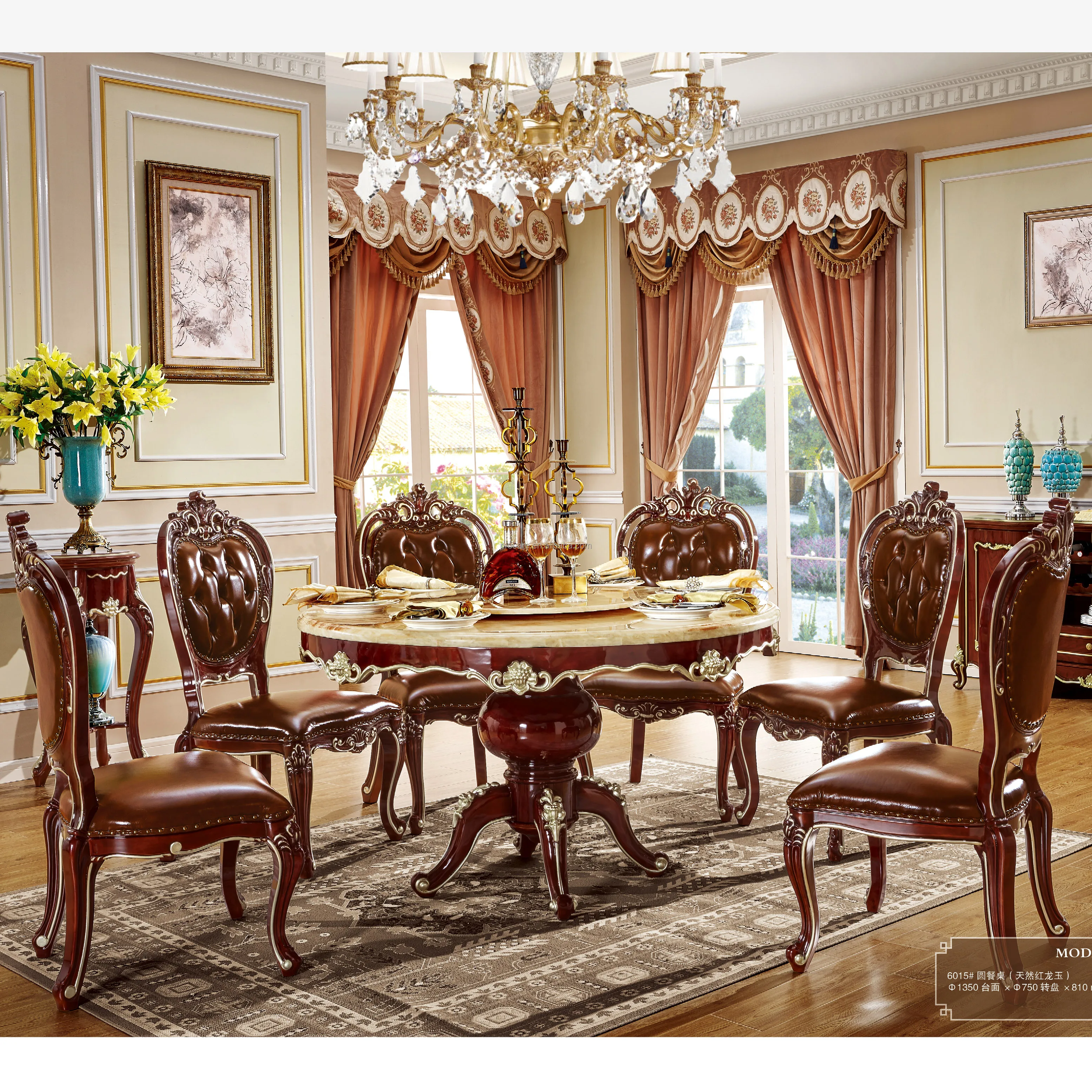 Procare Classic European Style Living Room Furniture Luxury Dinning ...