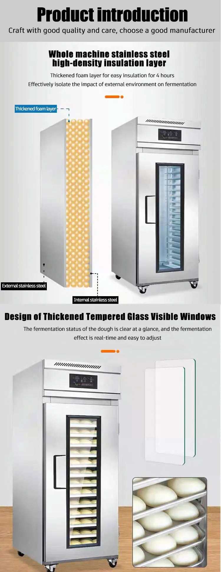 Commercial Retarder Proofer Stainless Steel Dough Proofer - Buy ...