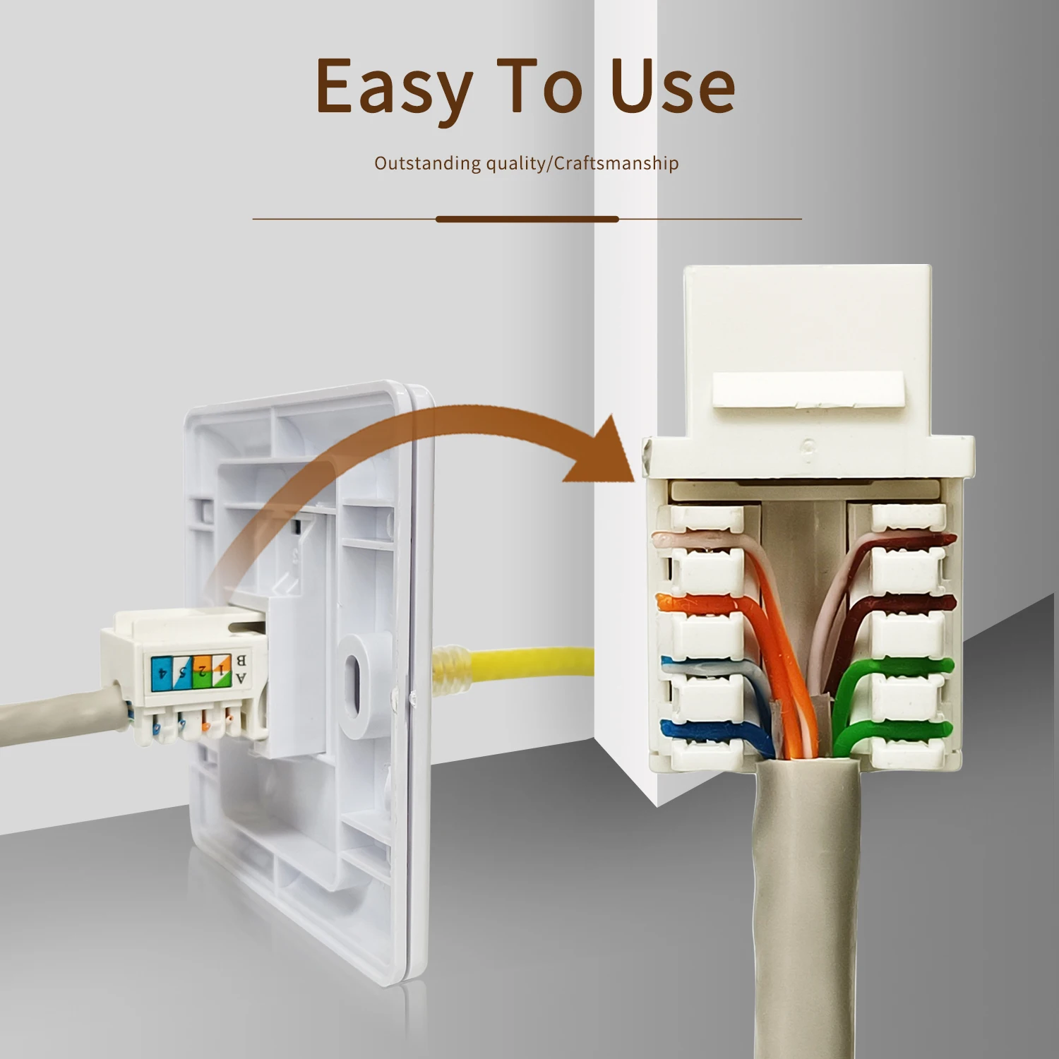 Utp Cat7 Cat6a Rj45 Concrete Molds Acrylic Liquid Rj45 Cat6 Cat 5e ...