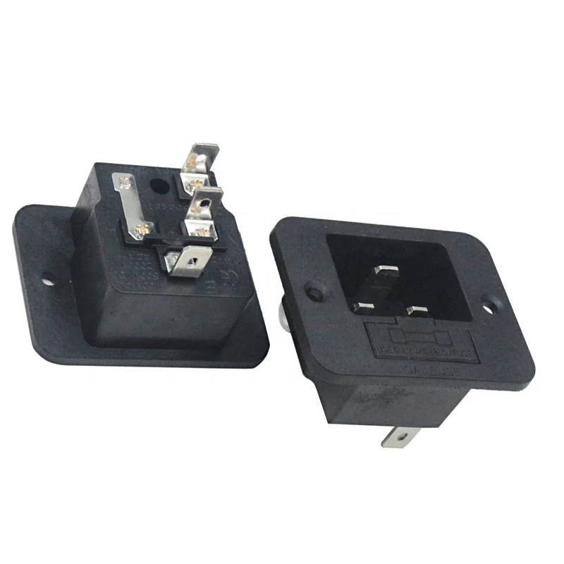Screw Mounted Iec C20 Ac Power Socket Fuse Inlet Male Plug For Pdu ...