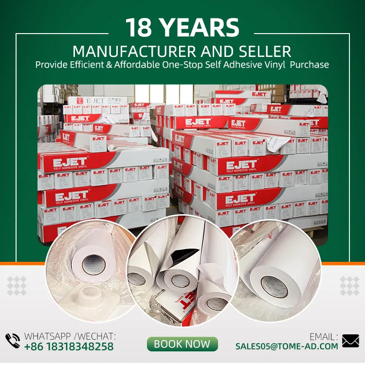 140g Cast Film / E-jet Self Adhesive Vinyl /glossy Matte Digital ...