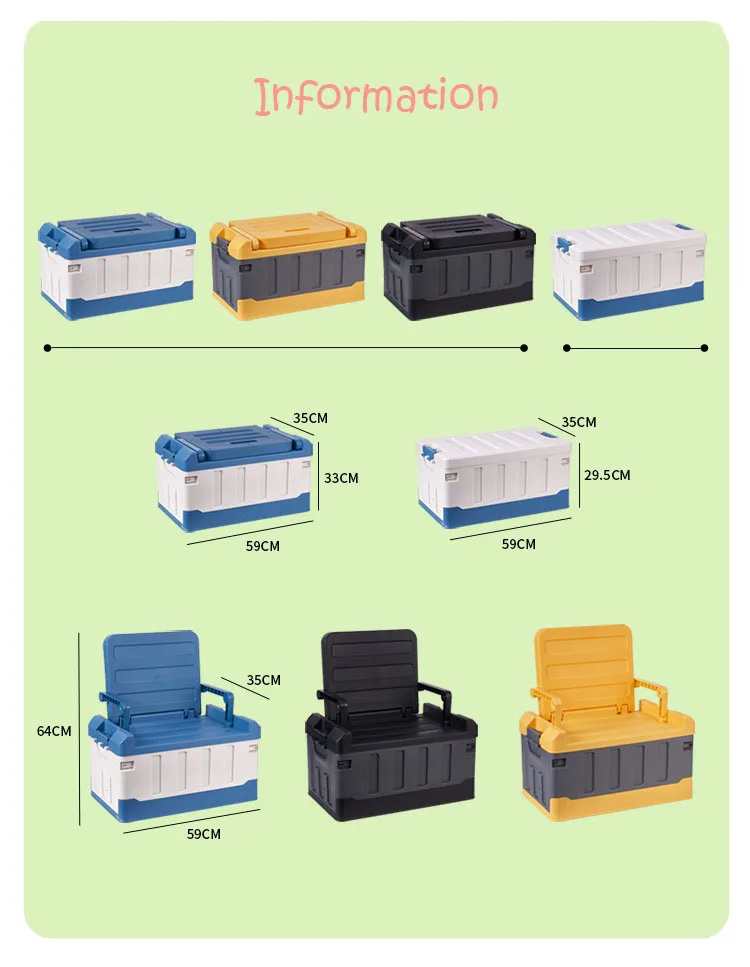 Large Foldable Outdoor Car Storage Box for Fishing Camping| Alibaba.com