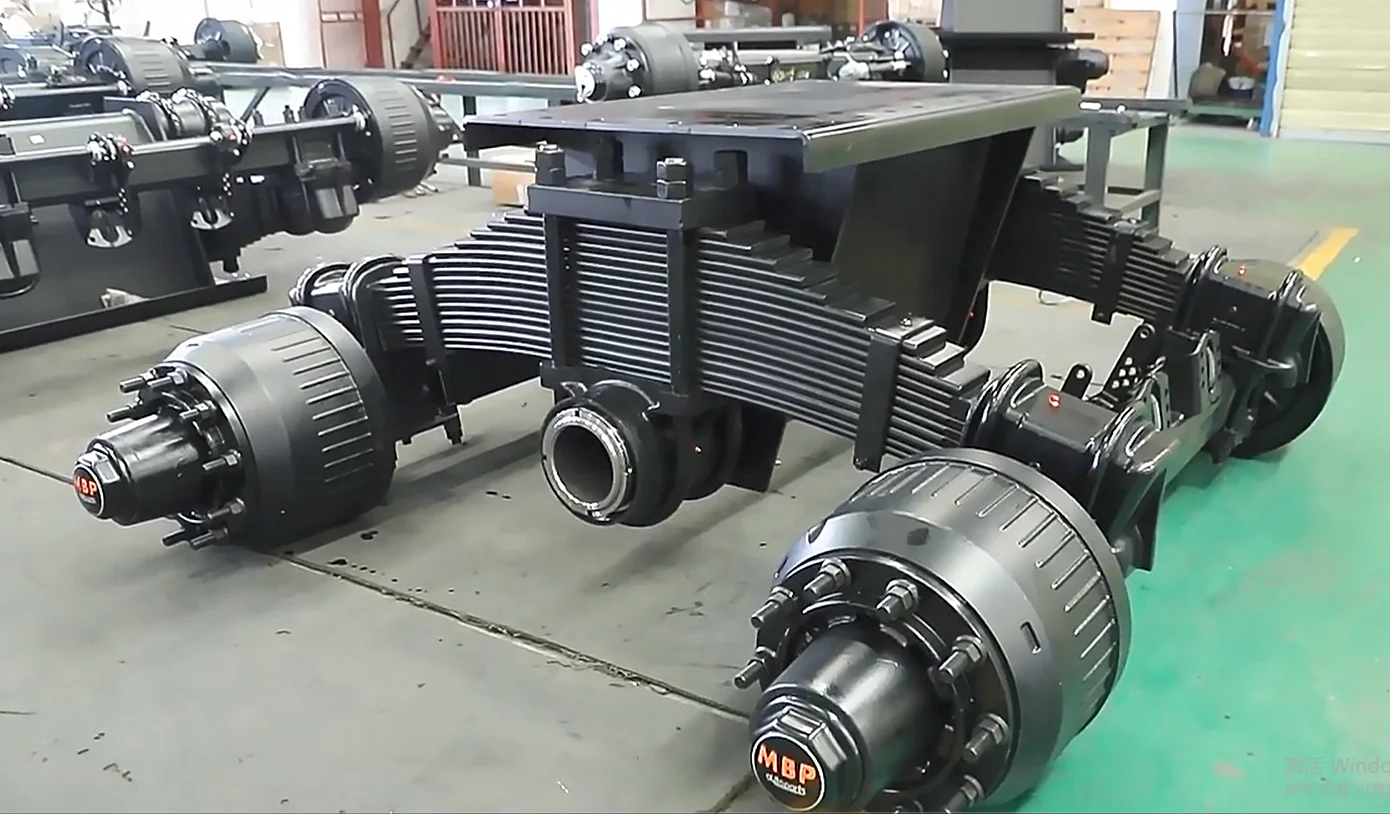 Factory Supply Super 24T 28T 32T Spoke Axle Trailer Bogie Semi Trailer ...