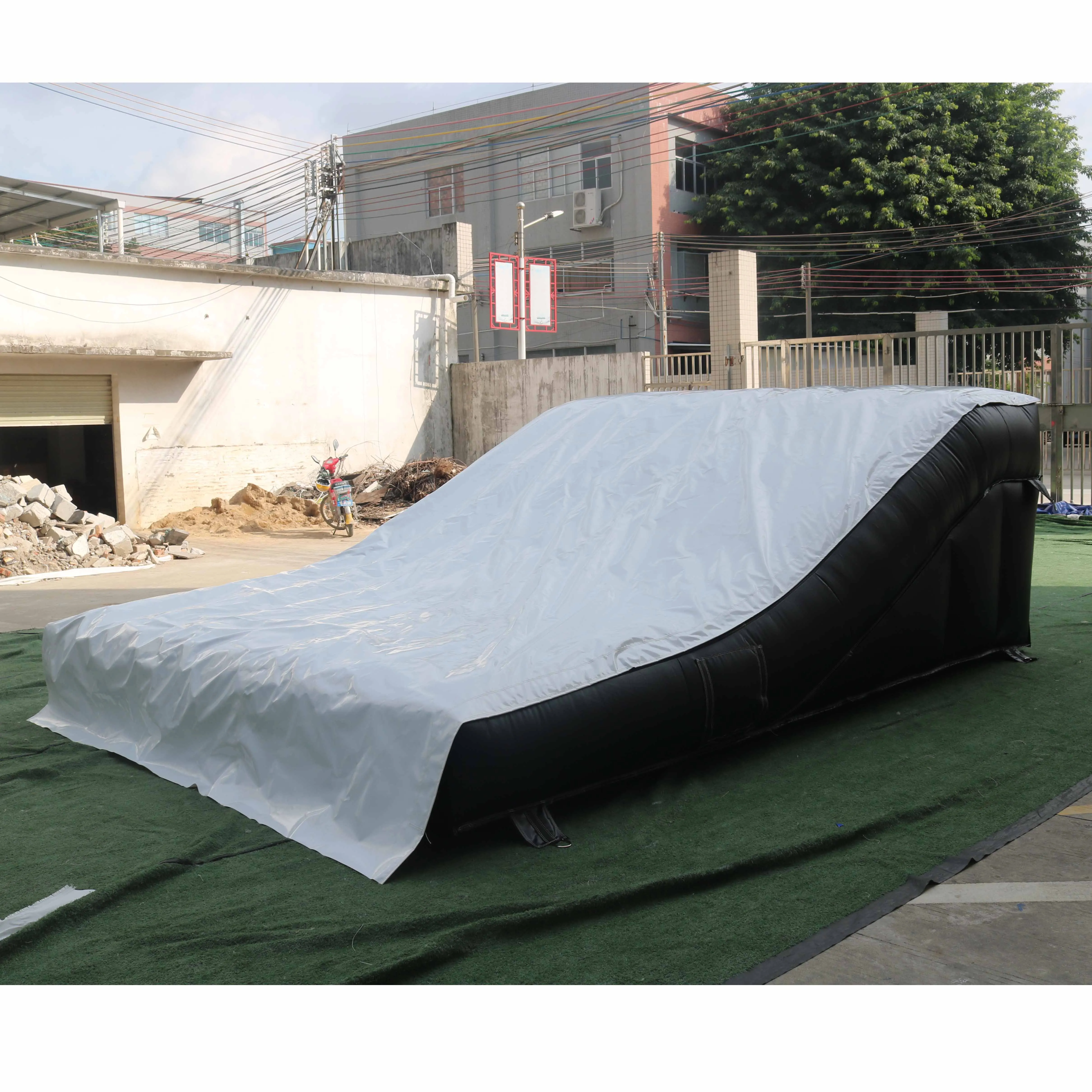 Bmx Fmx Stunt Inflatable Big Safety Stunt Airbag Stunt Air Bag Bike Jump Inflatable Motorbike ...