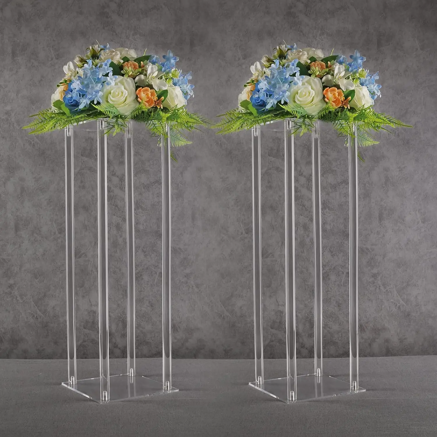 Acrylic Flower Stand Acrylic Display Tall Vases for Wedding Event Party ...