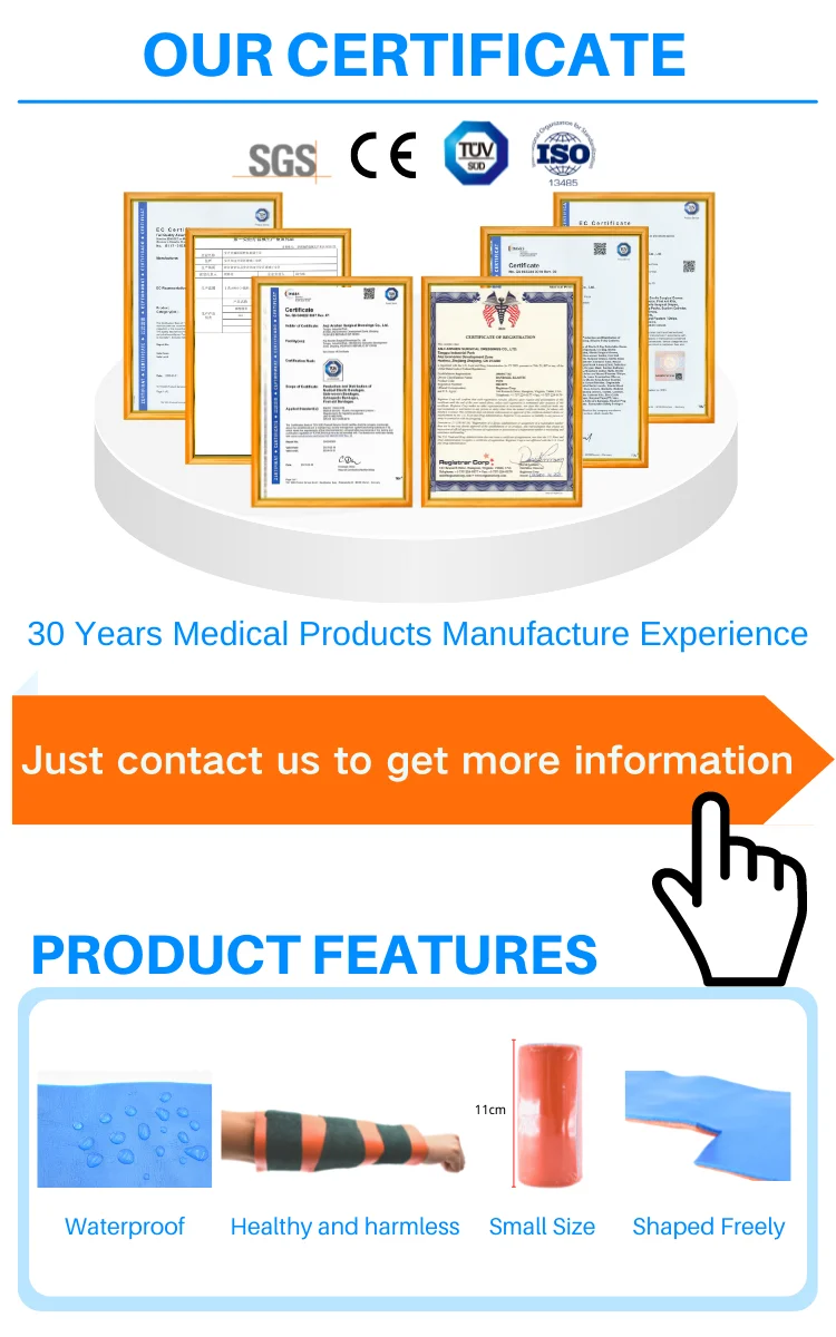 Anthrive 36" Rolled Combat Lightweight Reusable Orange Blue First Aid ...