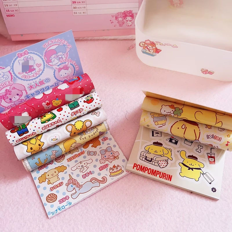 Dhf850 Cartoon Cute Children Students Stickers Book Diy Hand Account ...