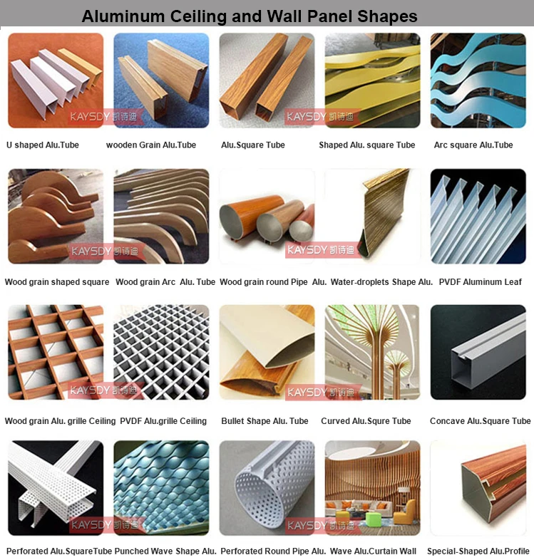 Decorative Ceiling Wood Grain False Ceiling for Interior