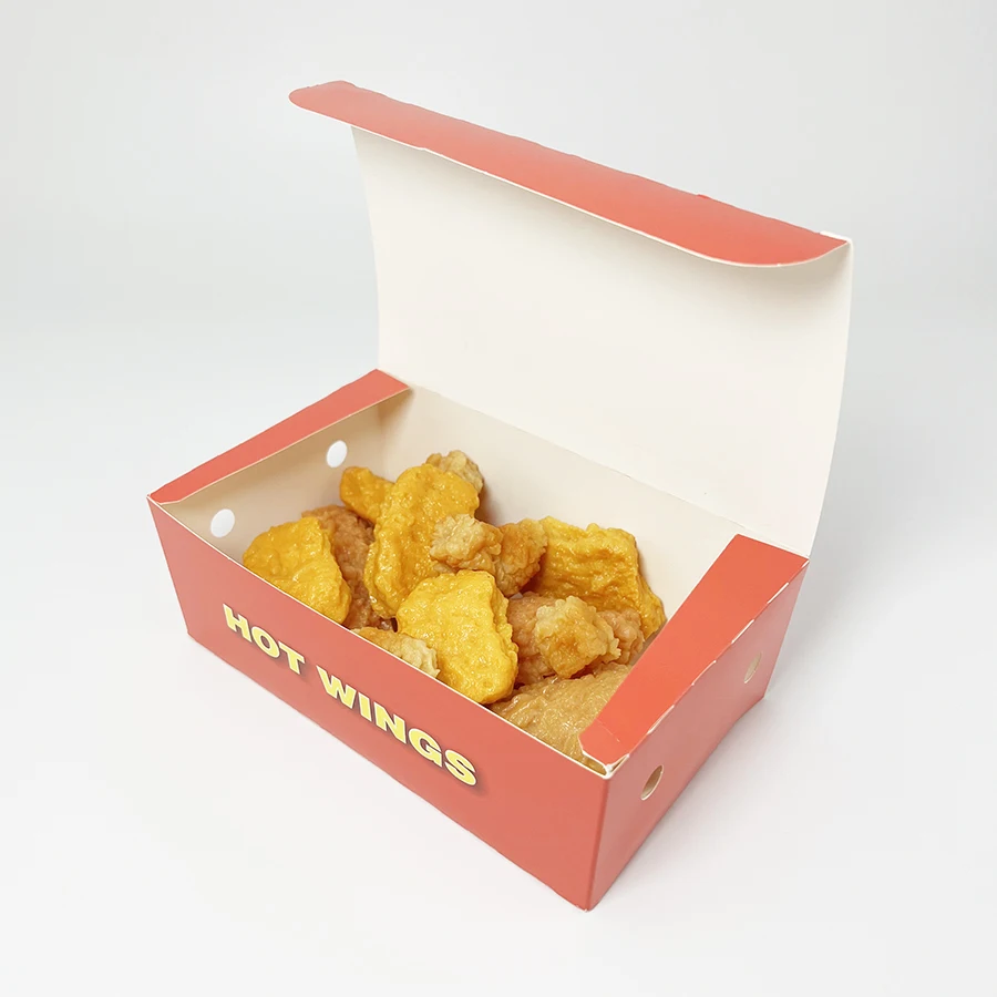Custom Takeaway Fried Chicken Box Fast Food Packaging Disposable French ...