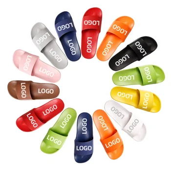 Wholesale Custom Logo Printing High-quality Pvc Customized Slippers ...
