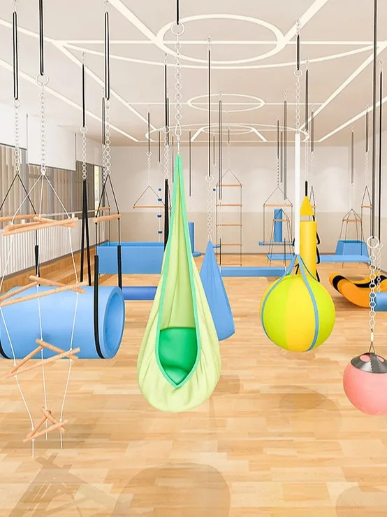Moetry Trending Kids Sensory Hanging Swing Set Sensory Room Swinging ...