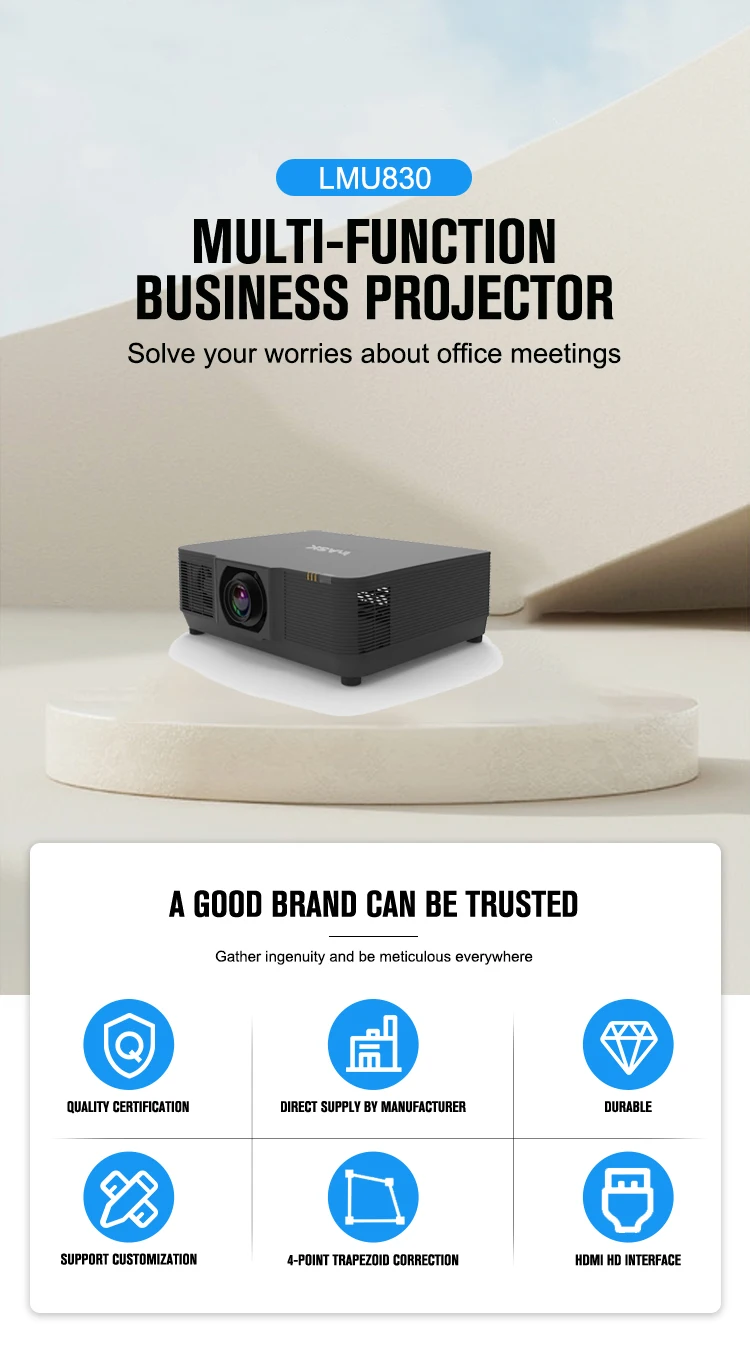 Full Hd Smart Projector Inask Lmu830 1920*1200 8300 Lumens High ...