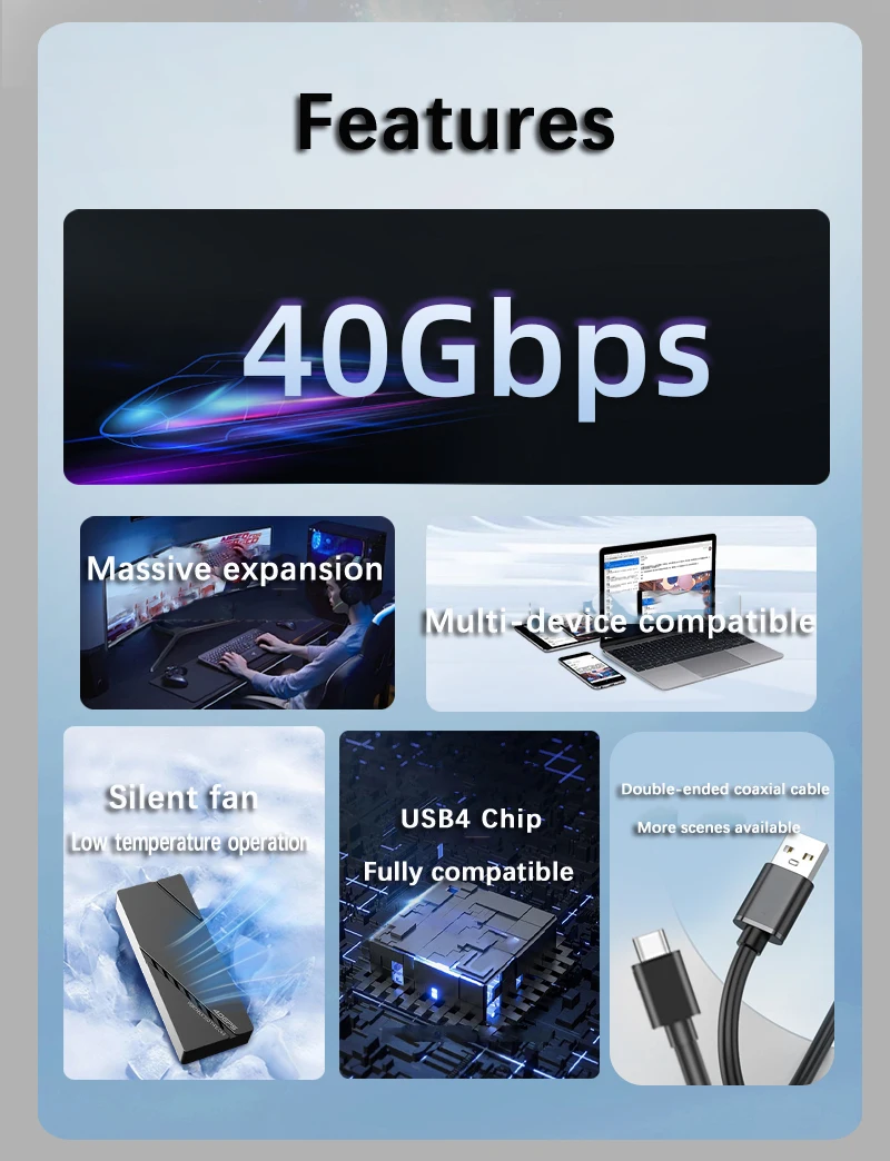 Target 40GB M.2 Nvme External SSD Enclosure - Cooling Vest