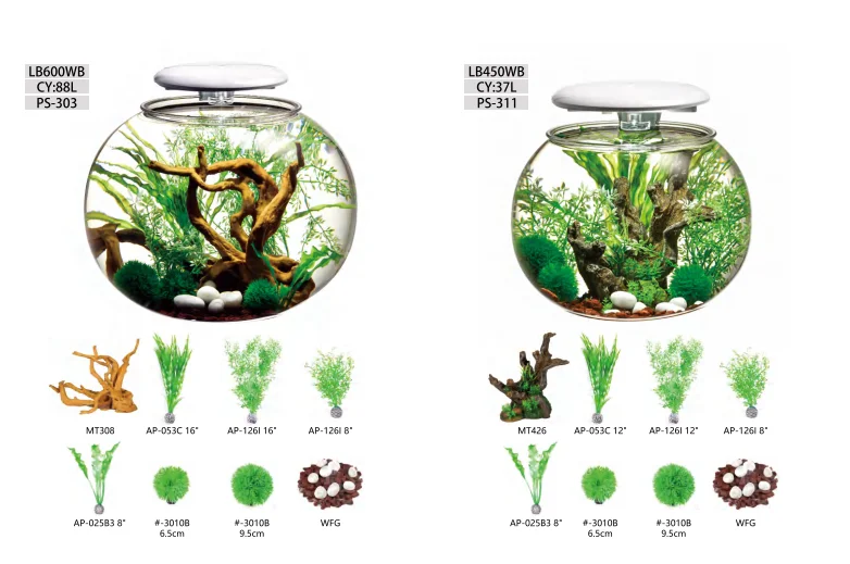 Custom Unbreakable Plastic Acrylic Cylinder Round Table Fish Tank ...