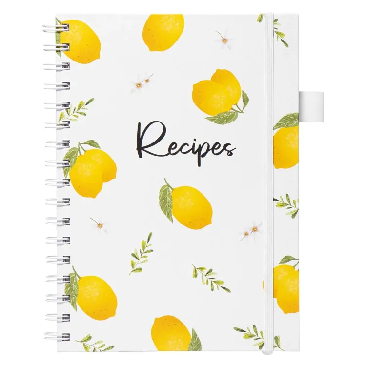 Custom Printing planner dairy note book reciper organizer A5 Spiral ...