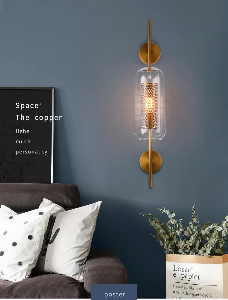 Nordic Modern Simple Brand New Transparent Luxury Bedroom Round Glass ...