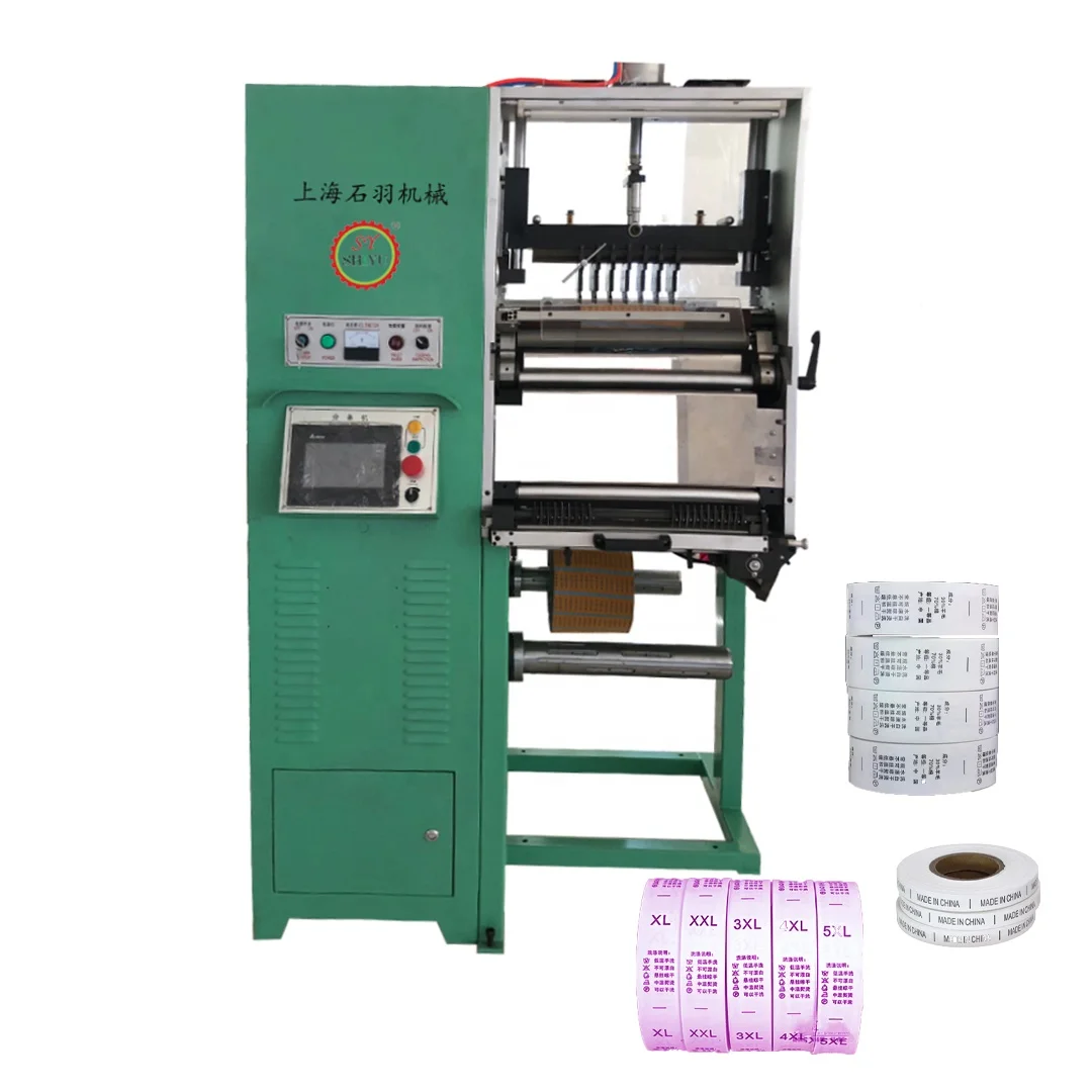 Automatic Slitter Ultrasonic Clothes Poly Type Fabric Ribbon Label ...