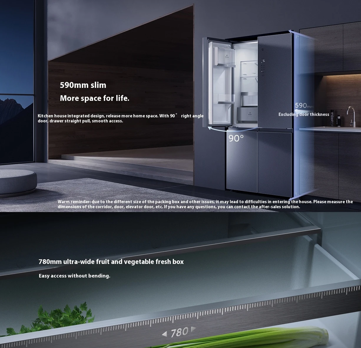 Xiaomi Mijia Refrigerator 550l Cross Four Door Exclusive Edition Black ...