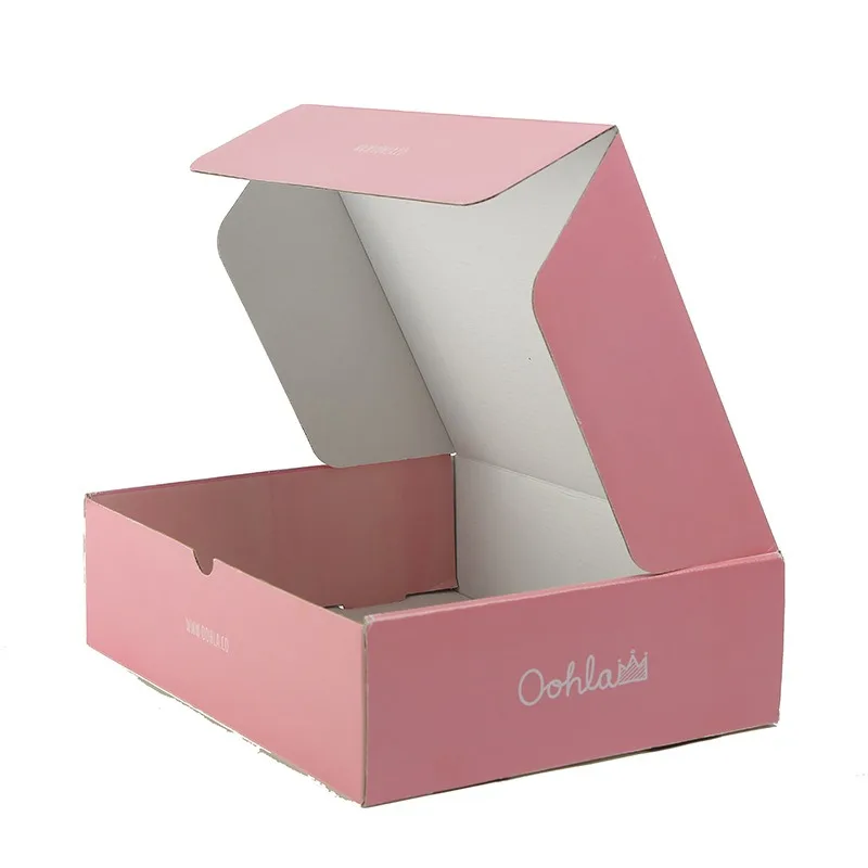 White Corrugated Box Customized Square Aircraft Box Customized Logo ...