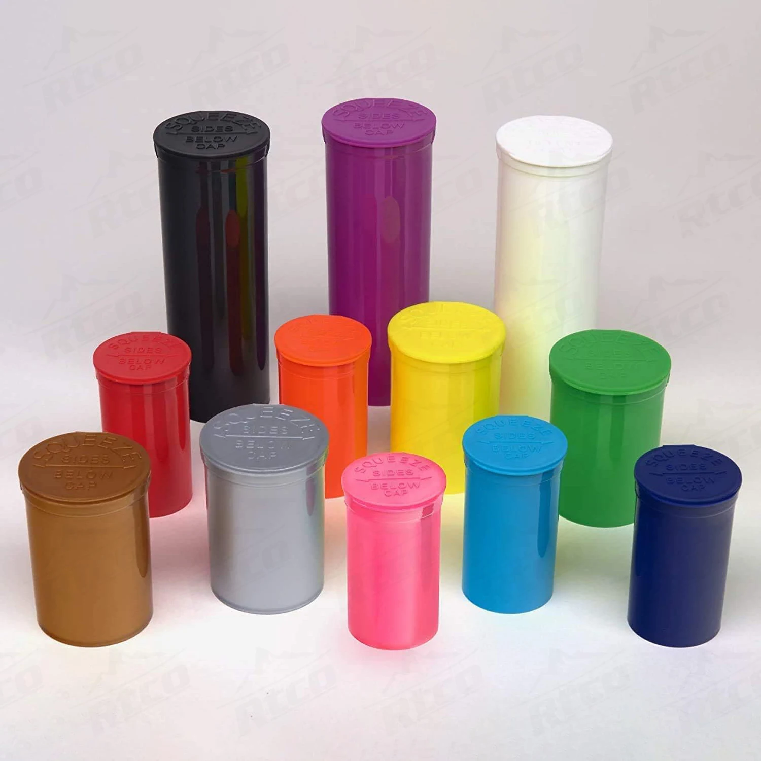 Colorful Flip Cap Pop Top Vials 6 13 19 Dr 30 60 Dram Medical Tubes ...