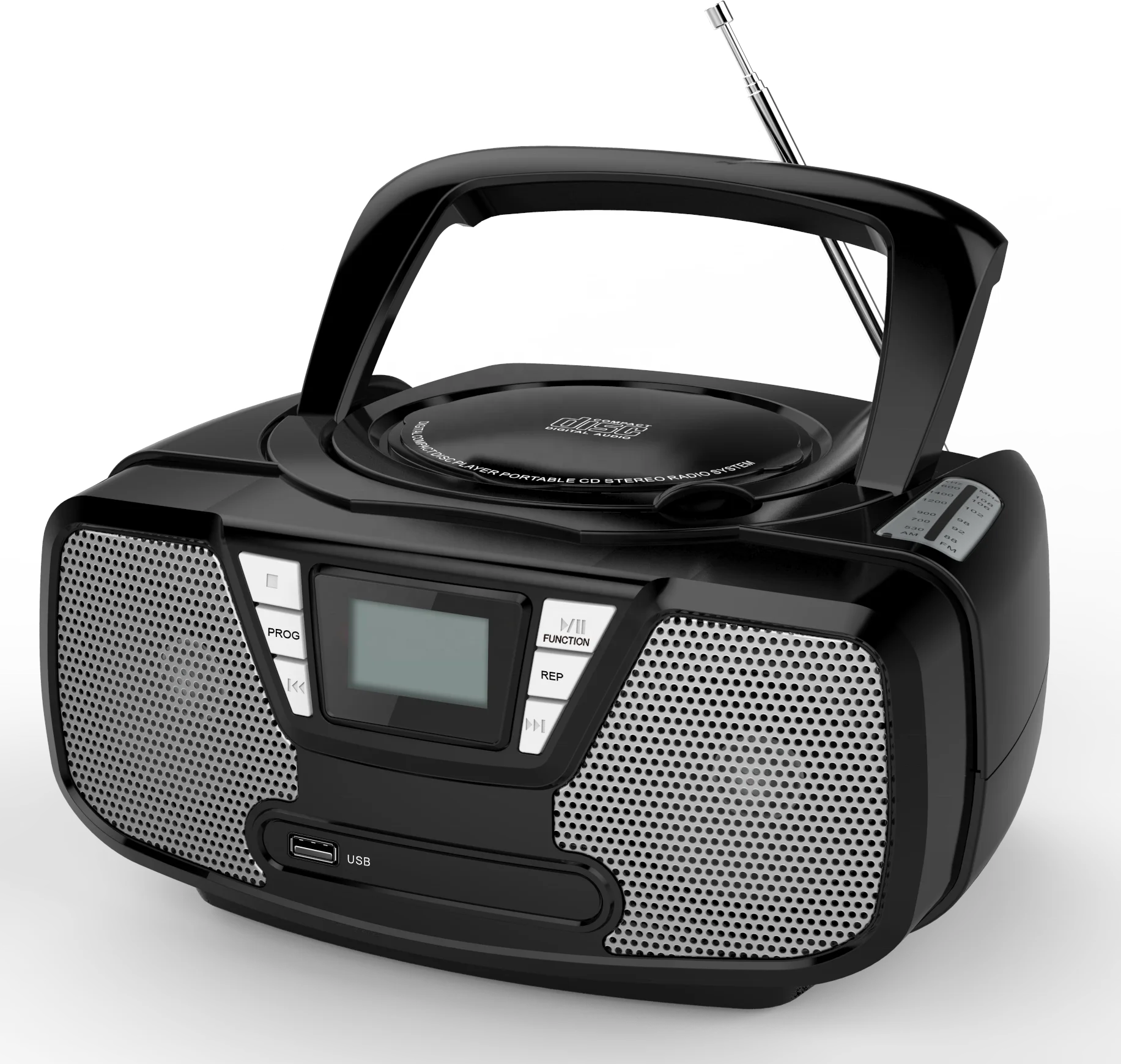 Portable Am/fm Radio Cd Boombox - Buy Radio Cd Player Boombox,Portable ...
