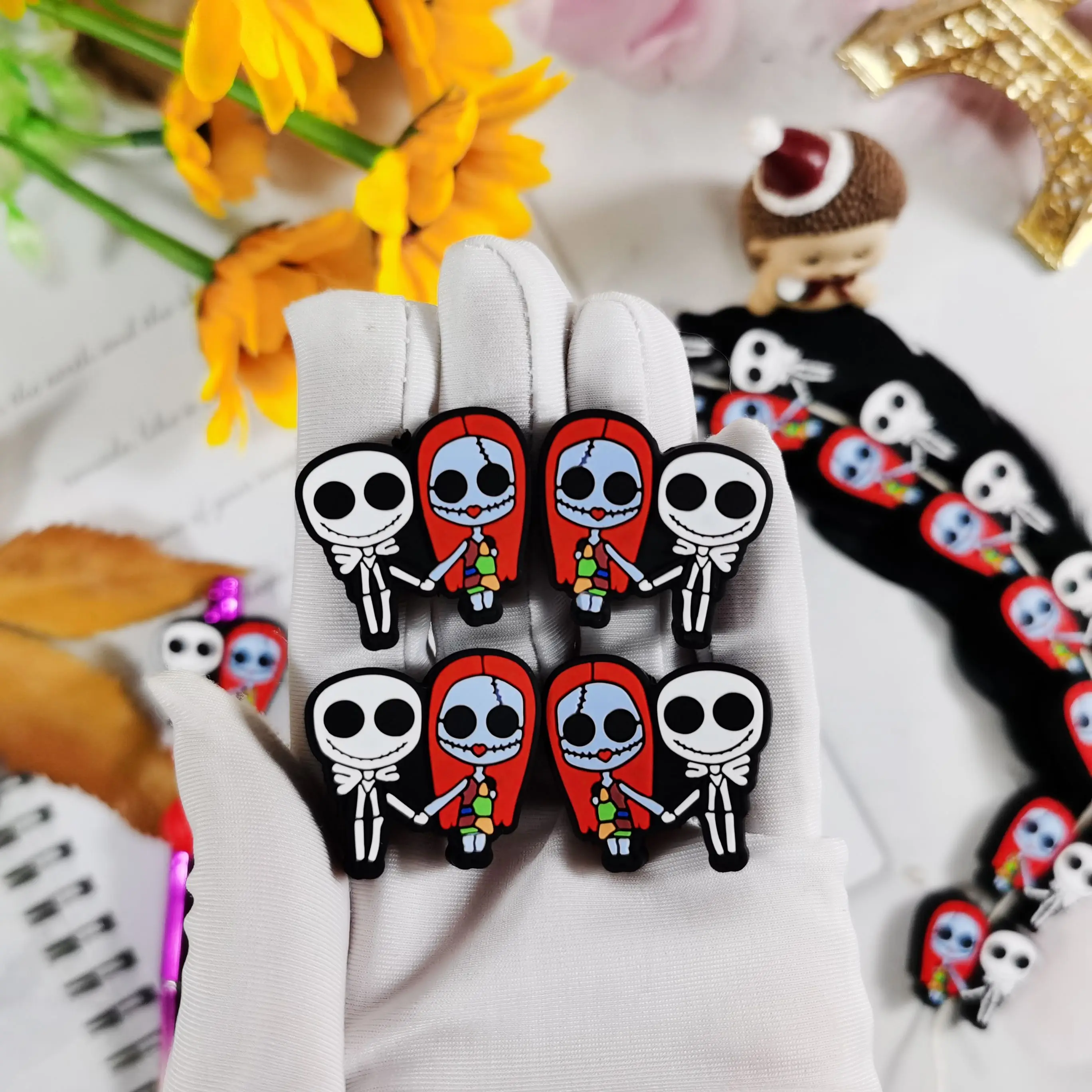 New Design Ghost Soothing Baby Teething Chewing Toys Pacifier Chain ...