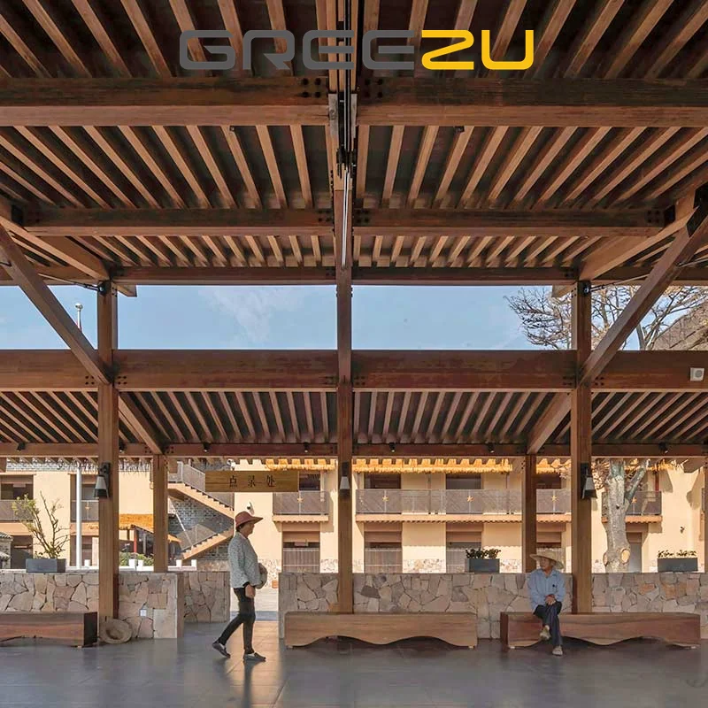 Bamboo Comprimido Bungalow Engineered Bamboo Wood Column Structural ...