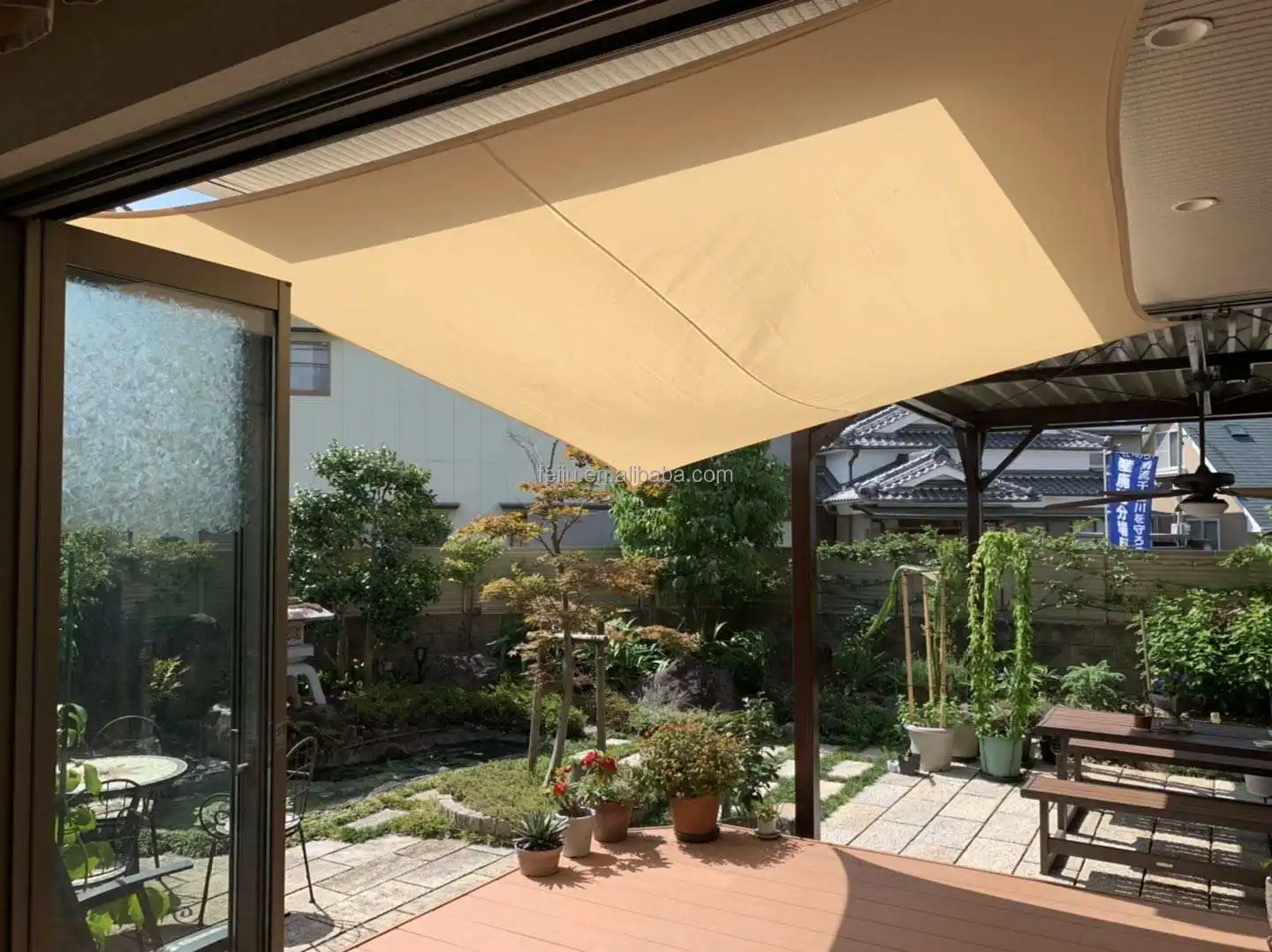 Canopy Heavy Duty Sun Shade Sail Garden Patio Party Sunscreen Awning ...