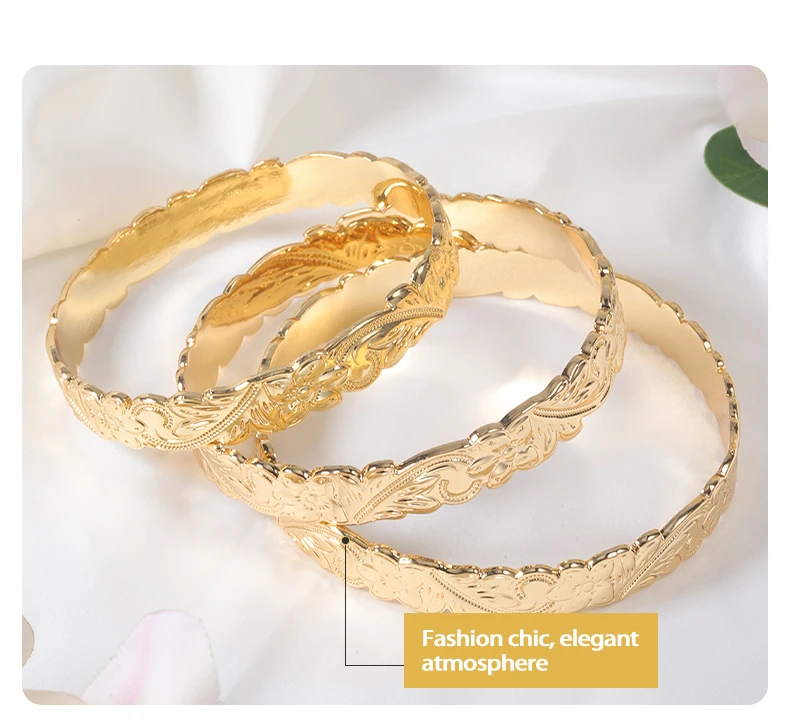 Cring Coco Hawaiian Bangle Hand Bangles Woman Real 18k Gold Plated ...