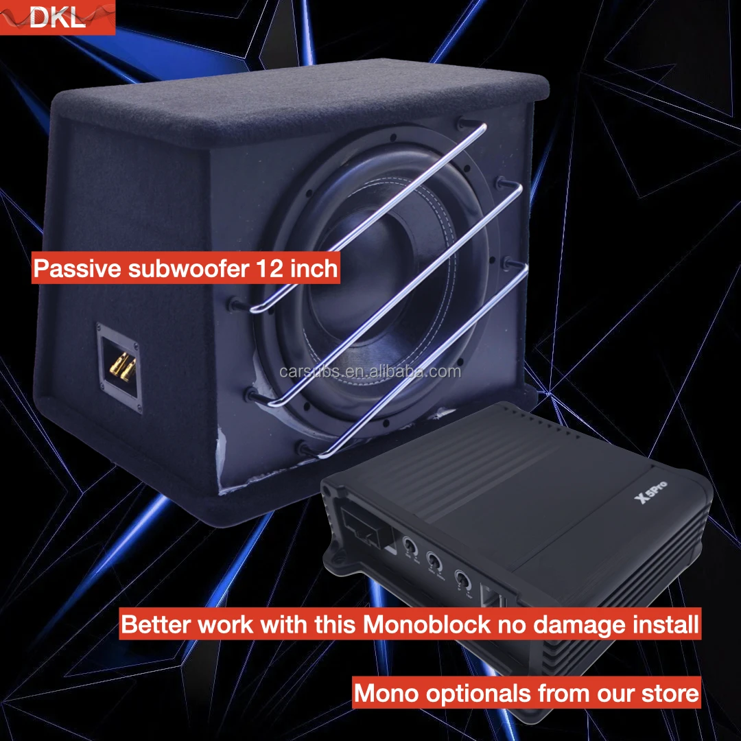 Horn Tube Car Passive Subwoofer 12 Inch 800W RMS Trapezoid Subwoofer ...