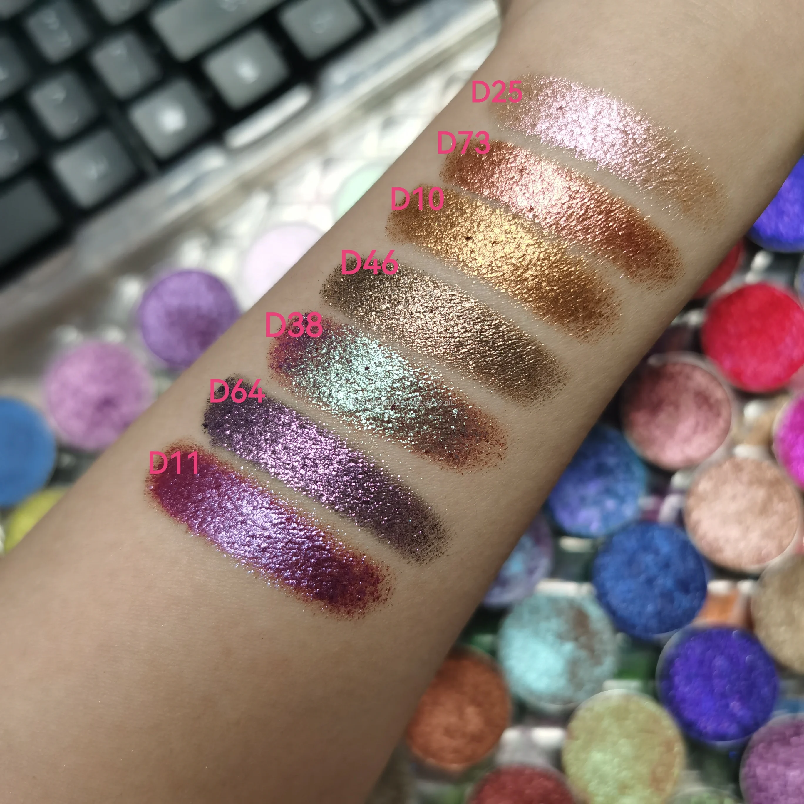 8 Color Custom Multi Chrome Eyeshadow Palette DIY Logo Palette ...