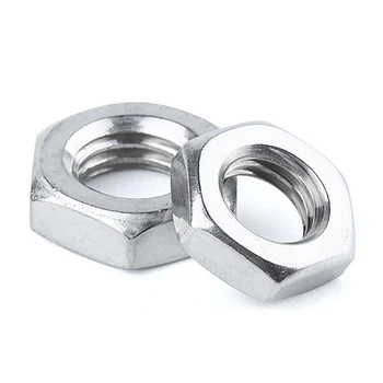 Din934 Stainless Steel Hexagon Nut Ss304 Ss316 Metric Hex Thin Nuts ...
